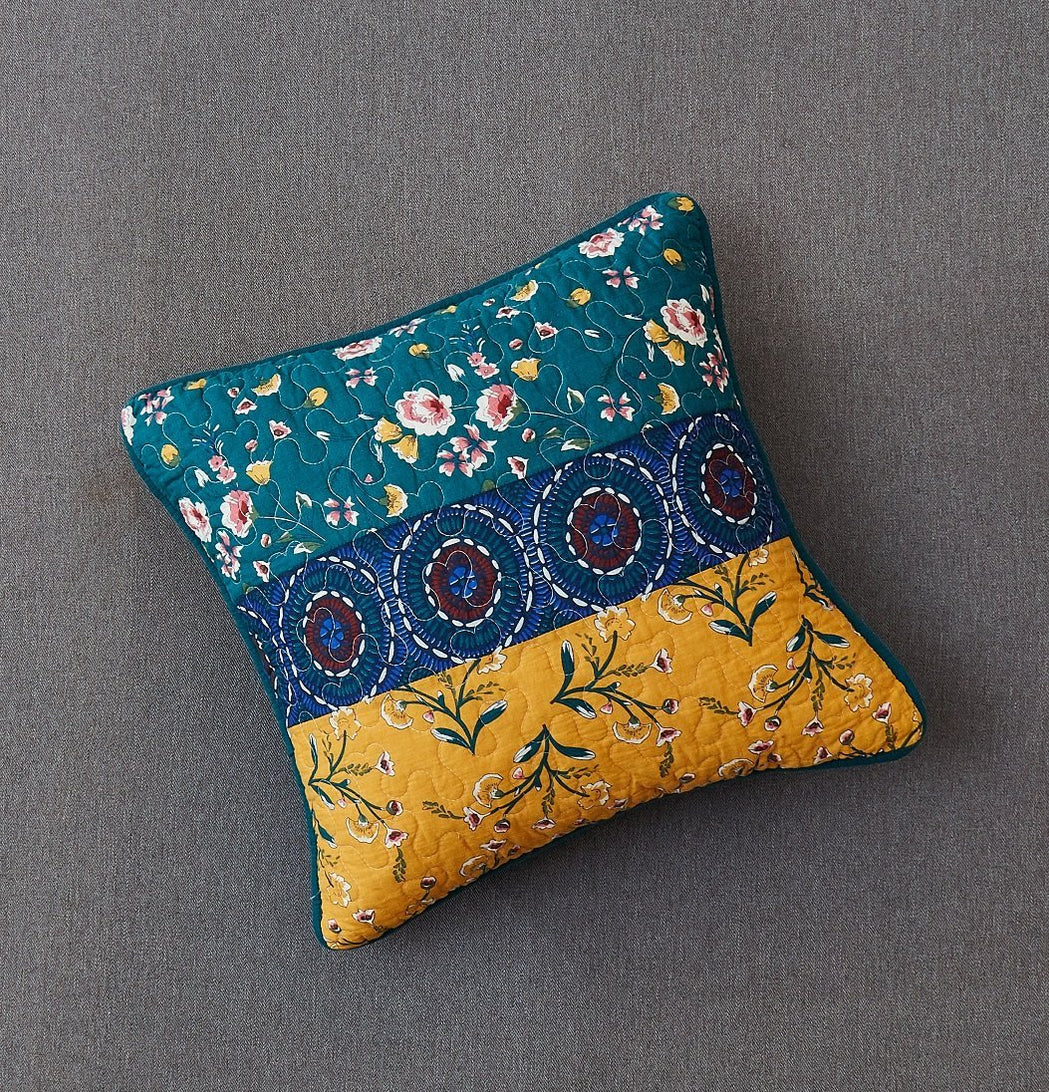 DaDa Bedding Set of 2 Bohemian Patchwork WildFlowers Floral Gardenia T ...